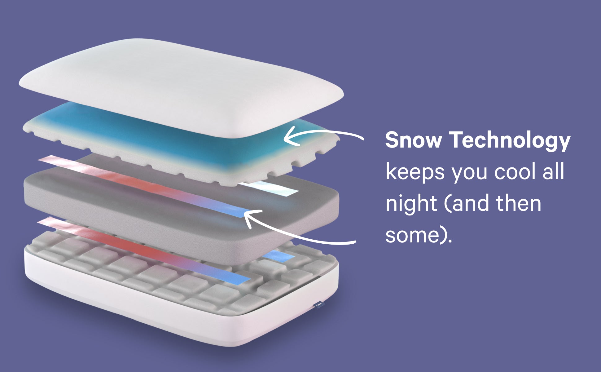 Foam Pillow with Snow Technology | Super Discount Mattress Warehouse